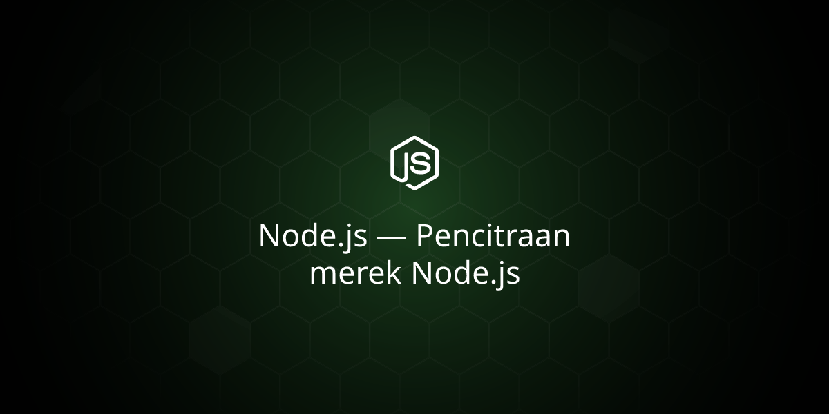 Node.js — Pencitraan merek Node.js